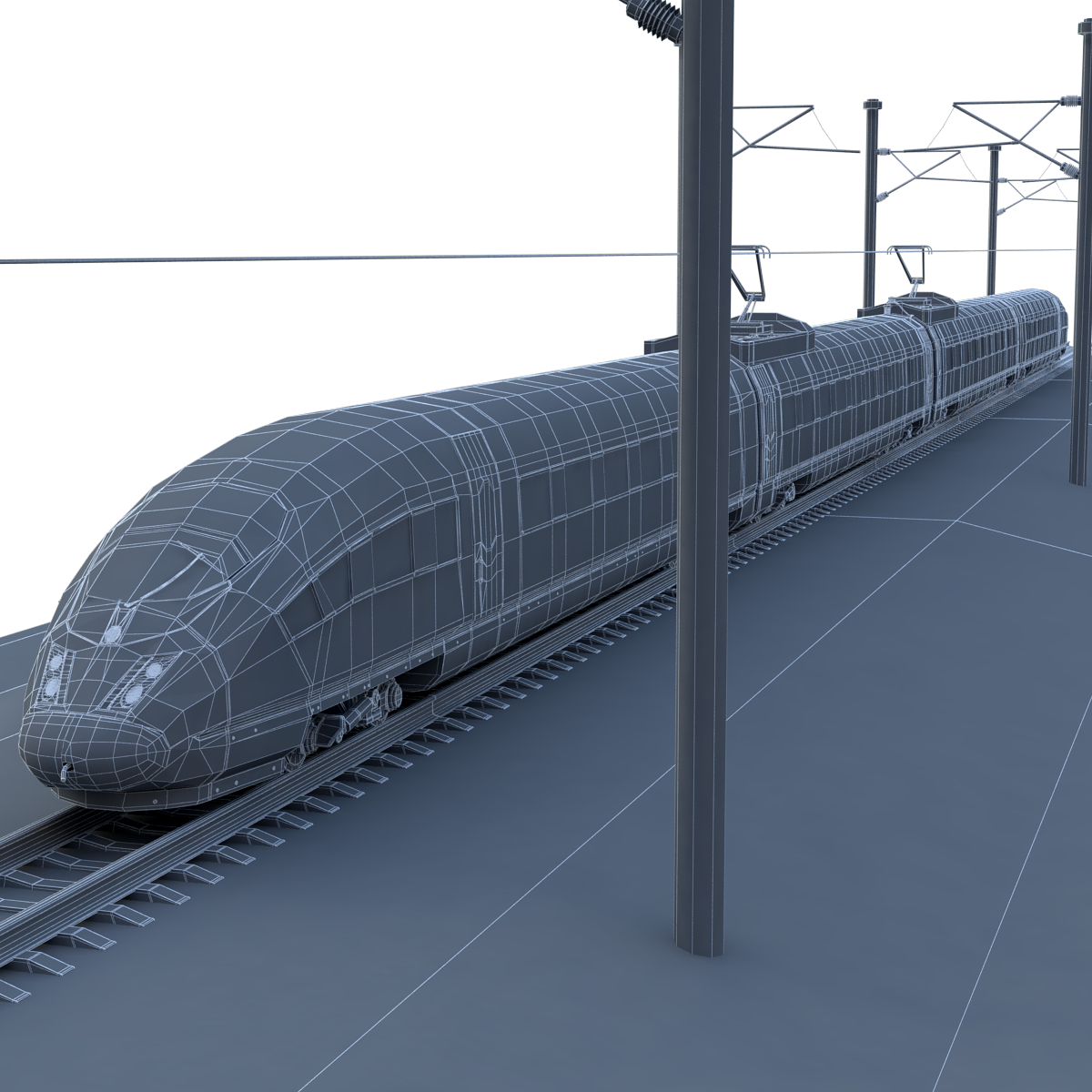 speed train ice3 3d model