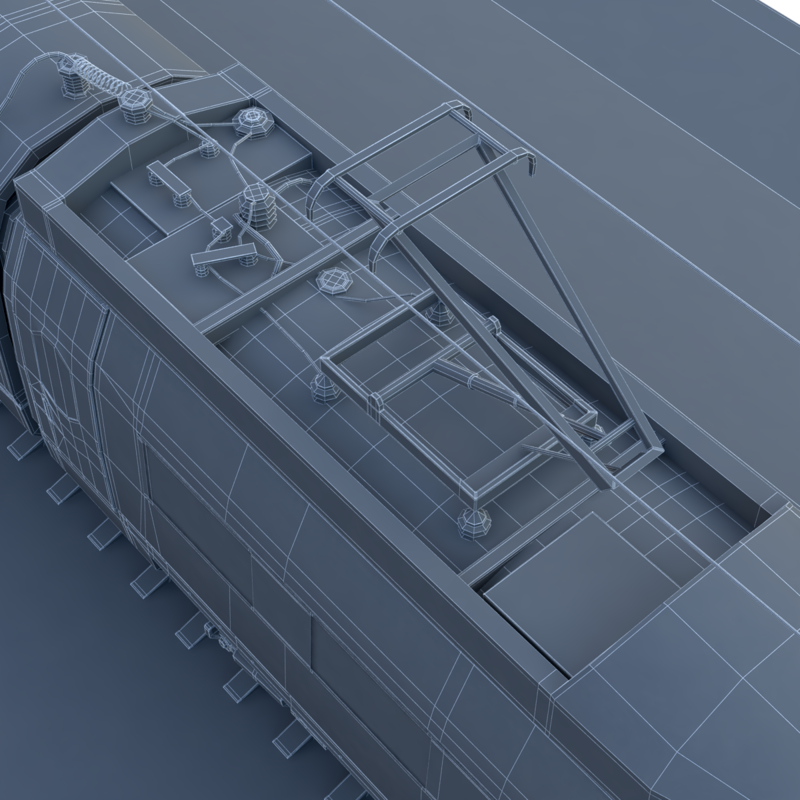 speed train ice3 3d model