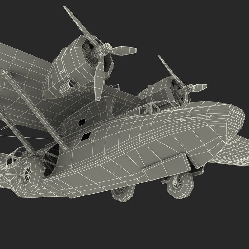 3ds max consolidated pby catalina flying