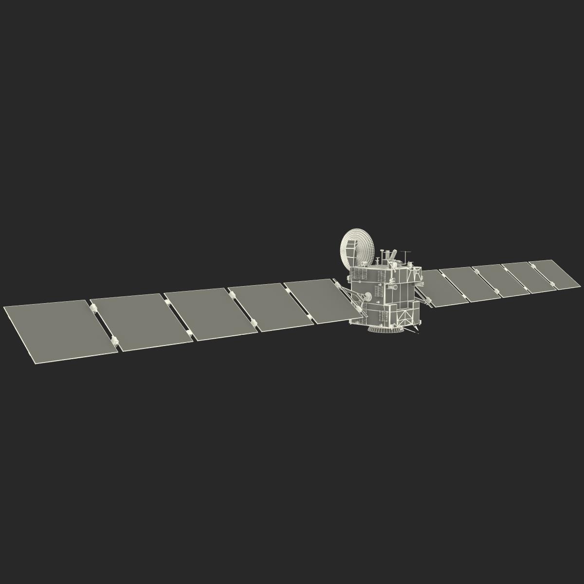 rosetta spacecraft probe 3d model