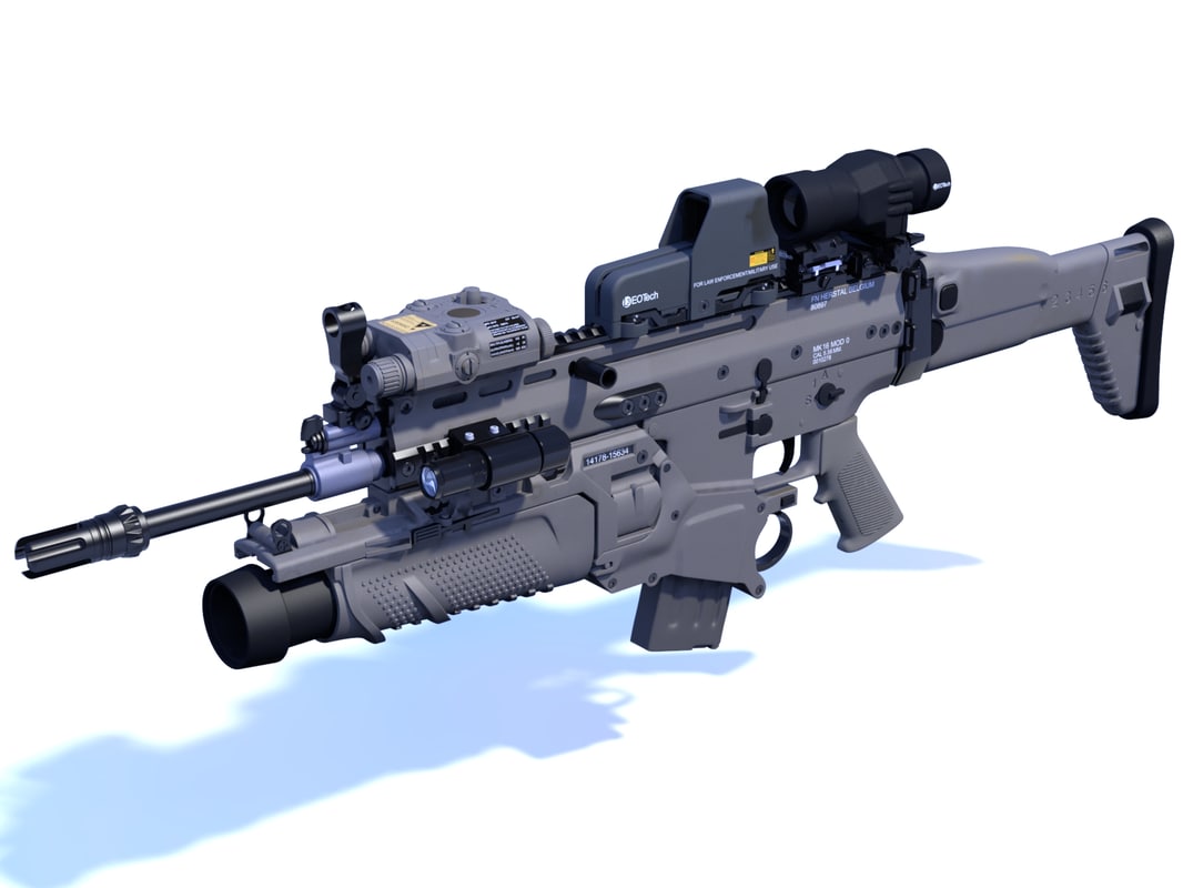 3d fn rifle gun model