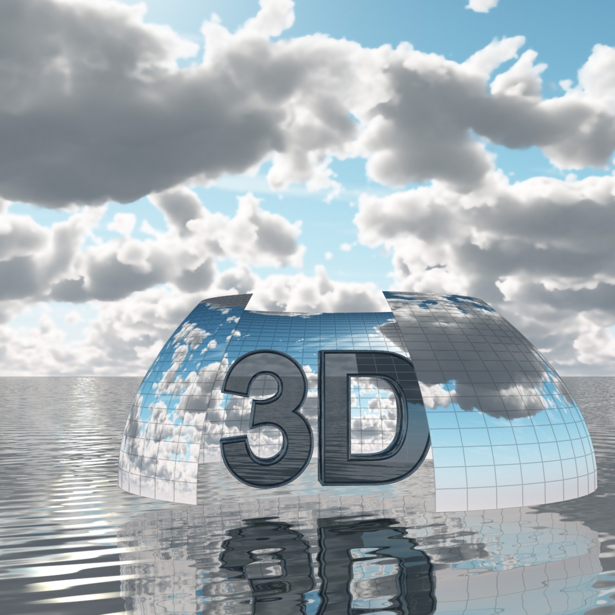 3d sky clouds model