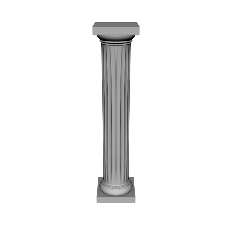 3d model greek pillar
