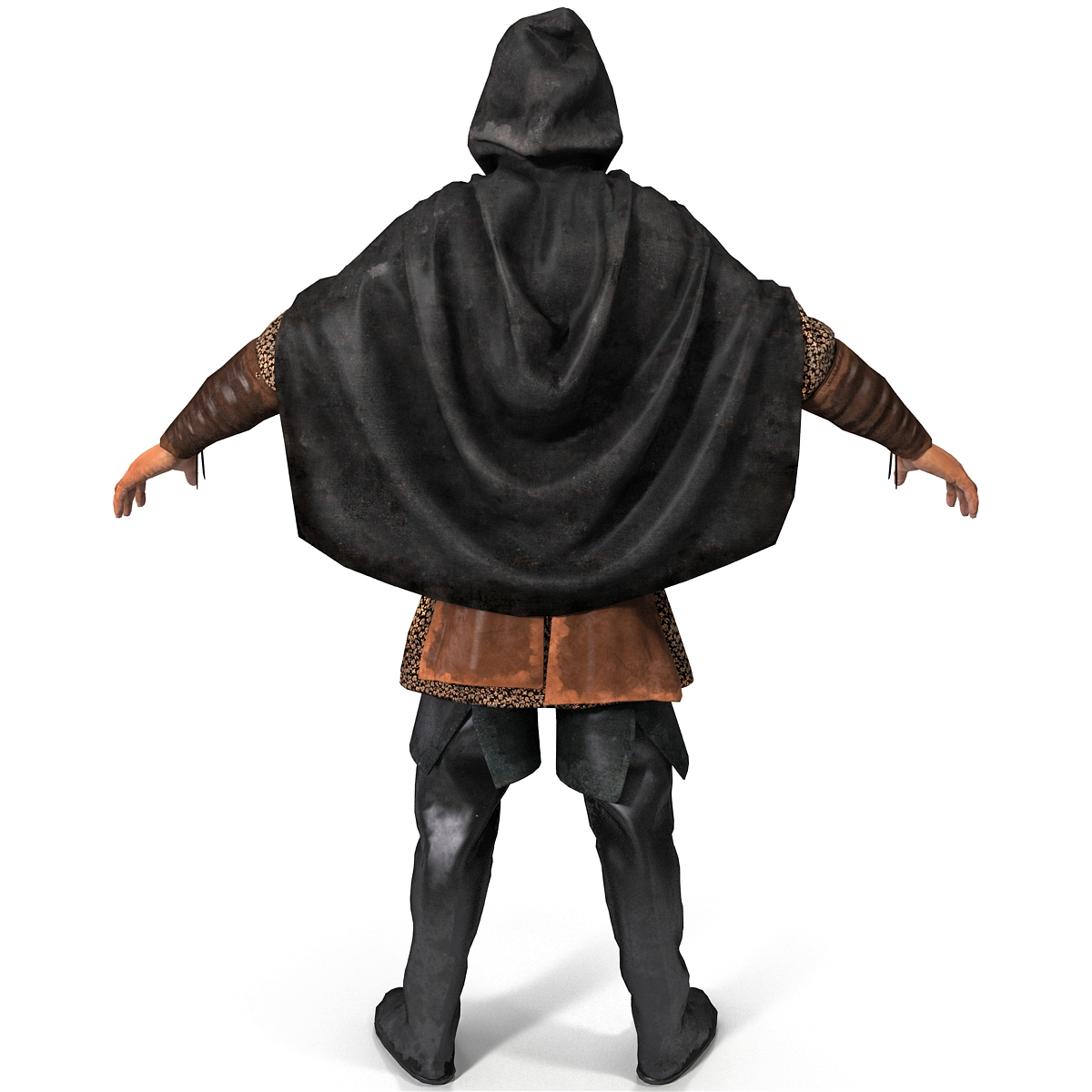 medieval thief rigged 3d model