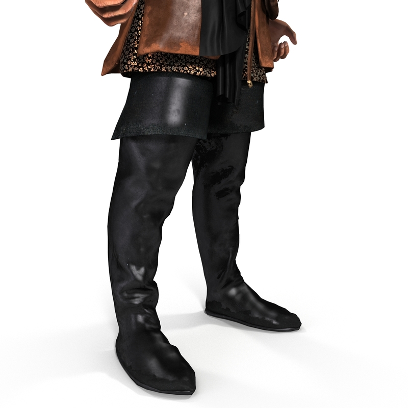 medieval thief rigged 3d model