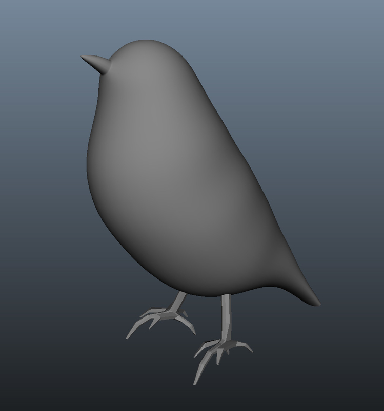 3d bird model