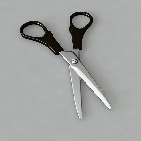3d model scissors modelled