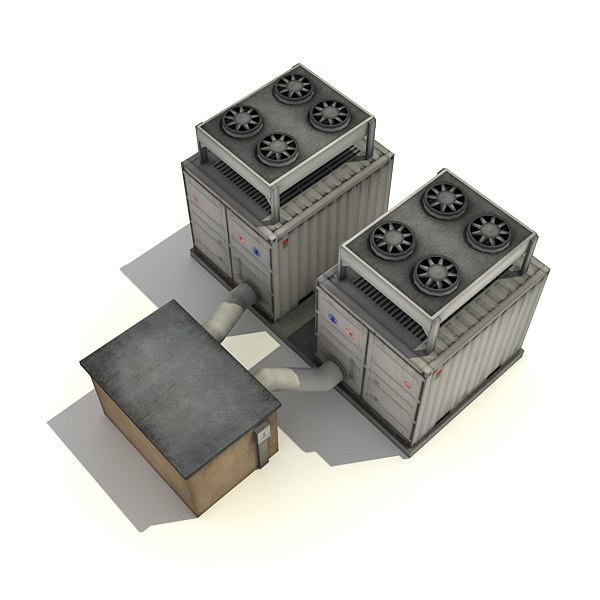 max low-poly cooling units