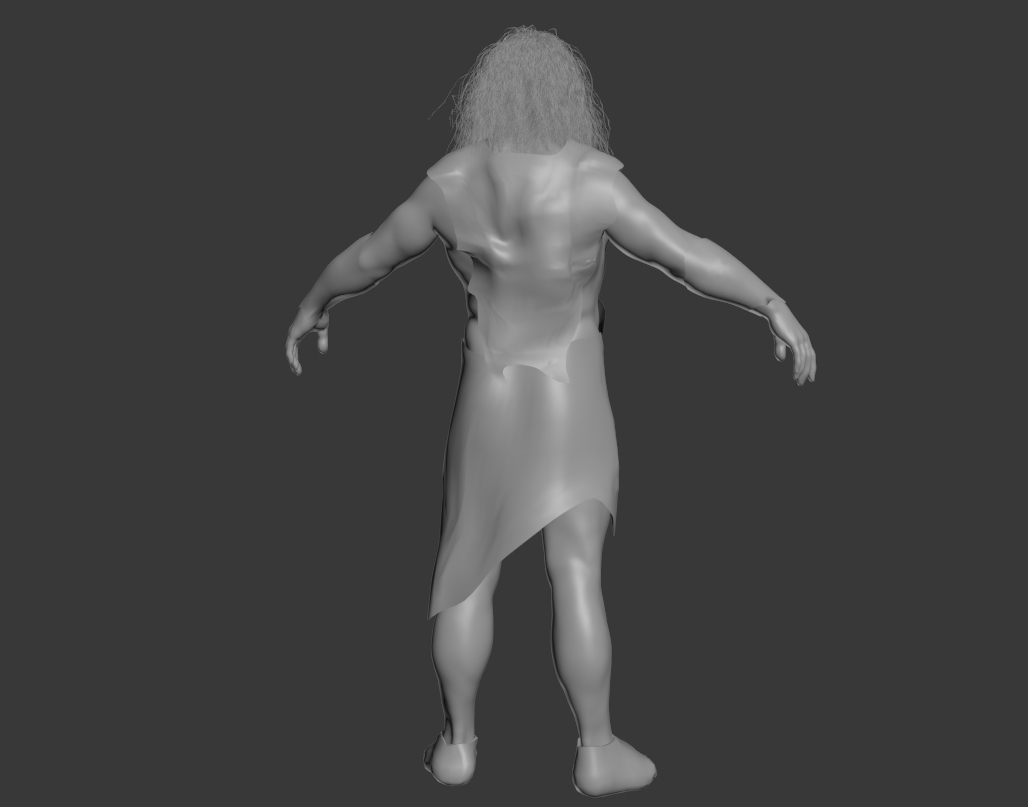 3d neanderthal cave man