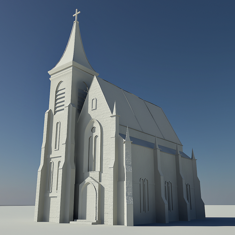 3d model church