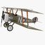 british wwi biplane fighter 3d model