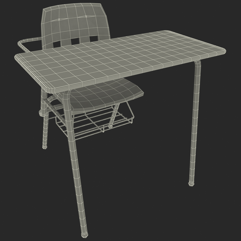 students desk 3d model