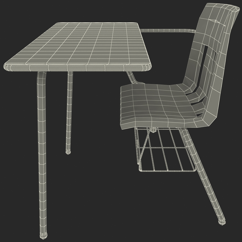 students desk 3d model