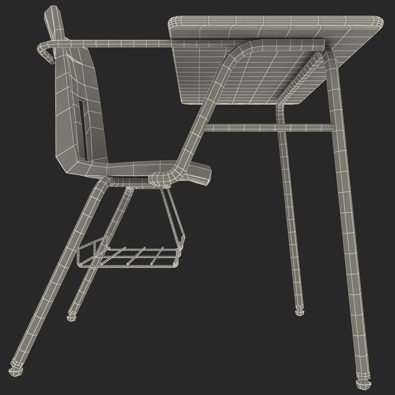 students desk 3d model