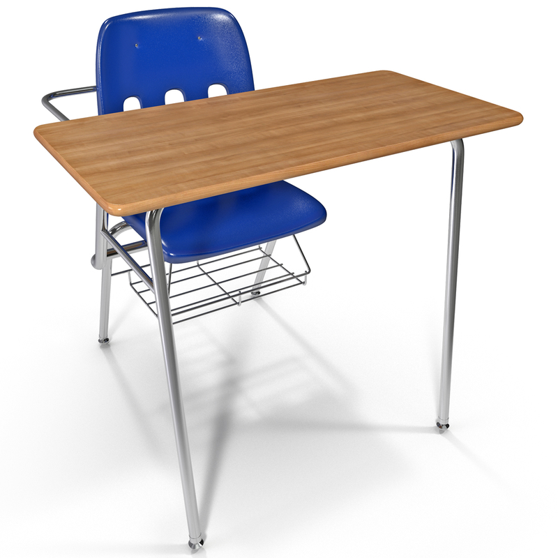 students desk 3d model