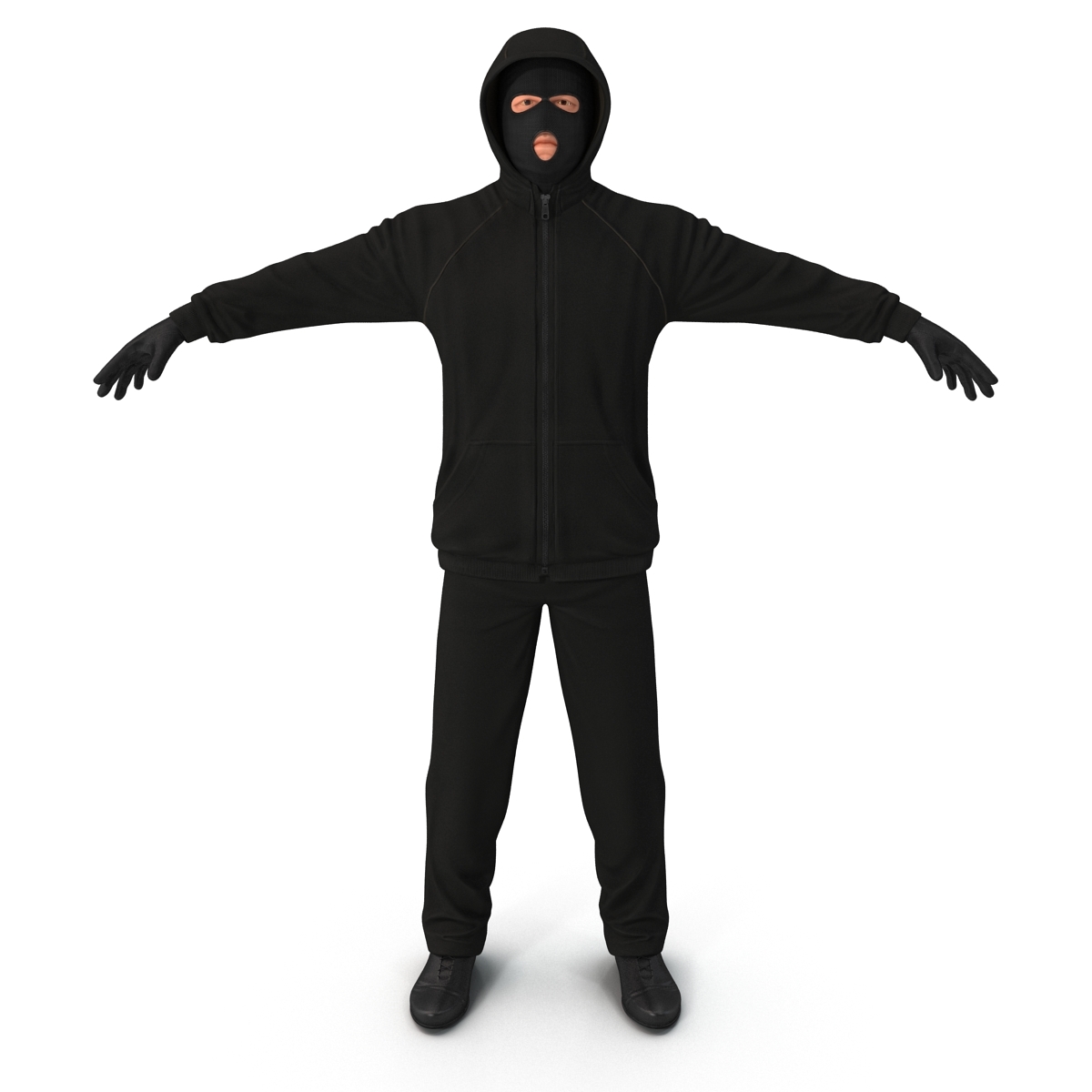 robber rigged 3d model