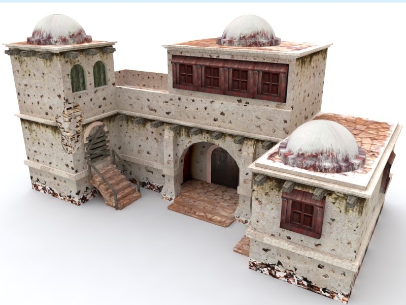 3d arab house model