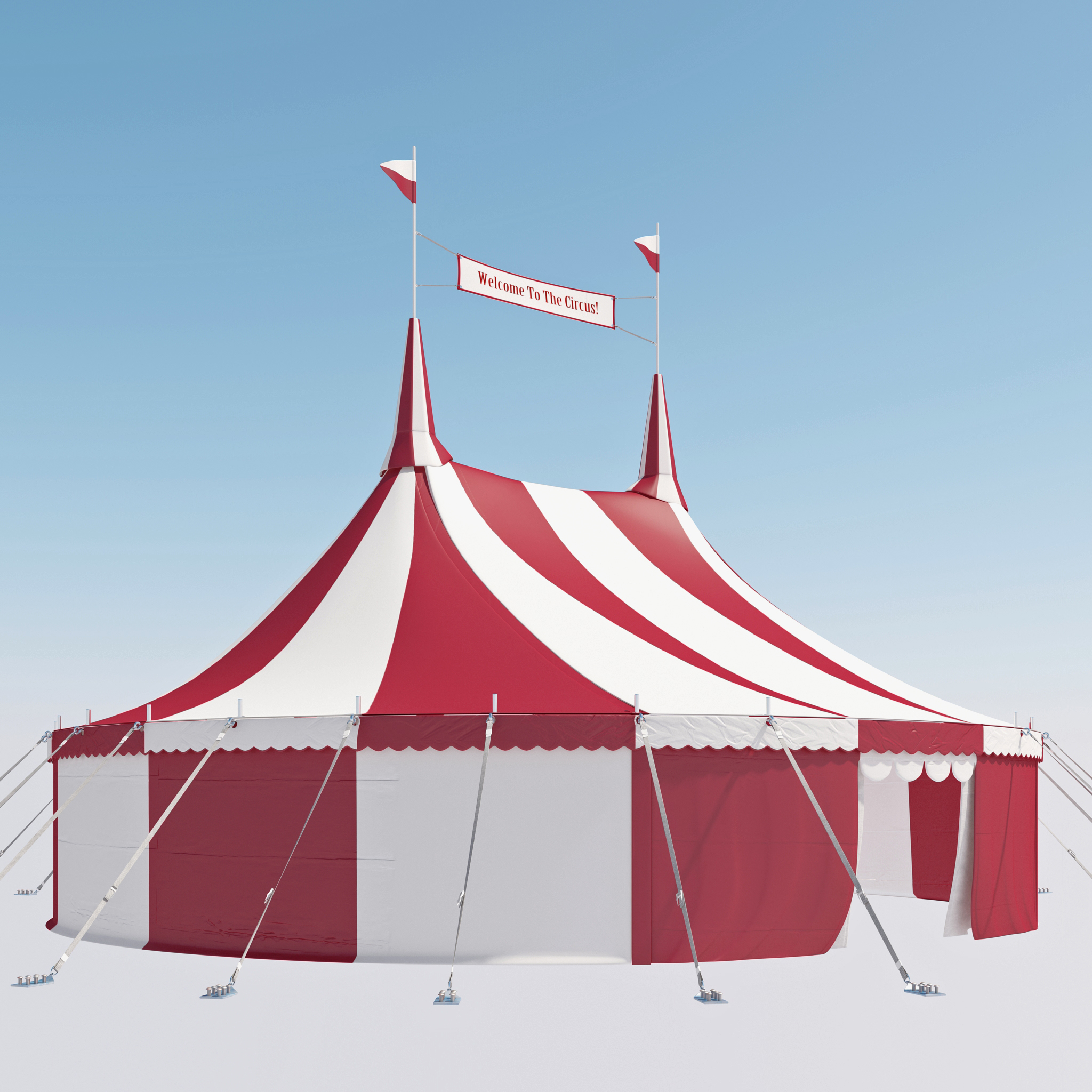 circus tent 3d model
