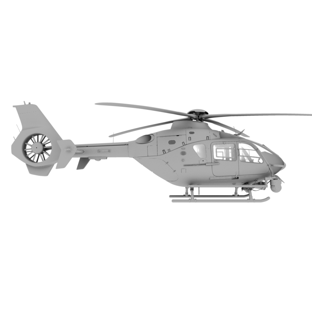 police ec-135 3d model