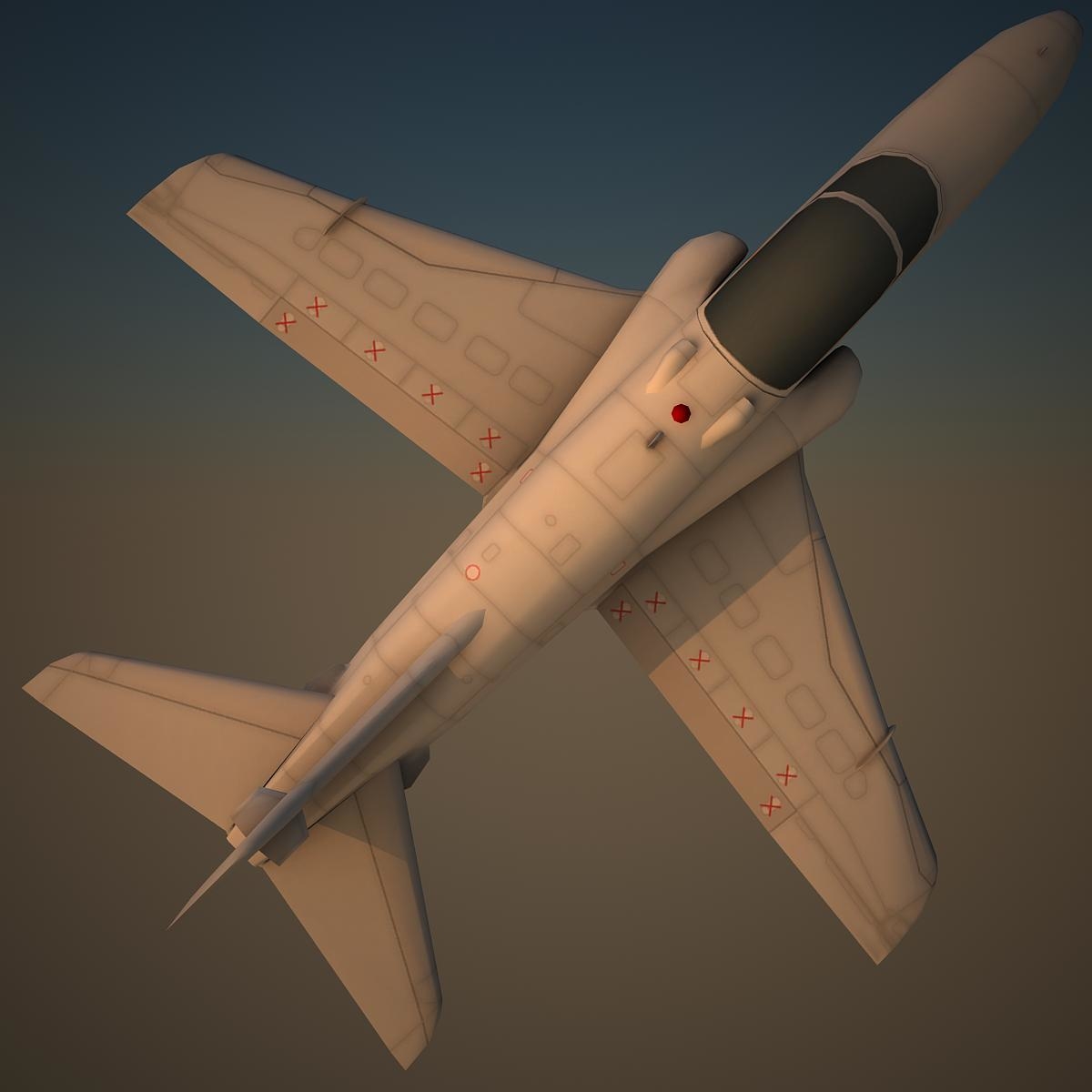 hawk 200 basic aircraft 3d model