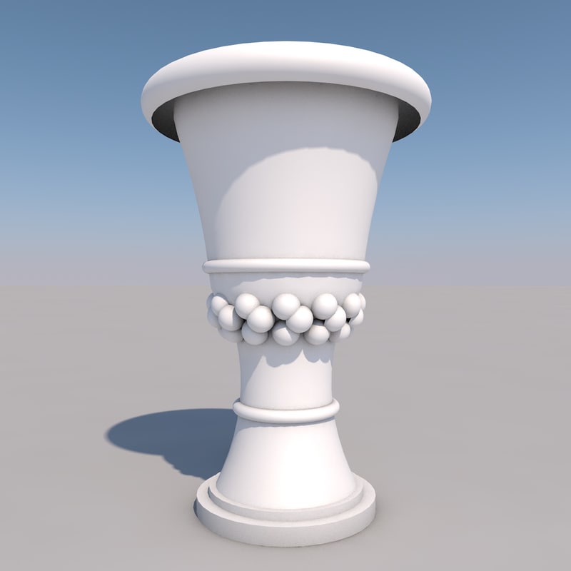 3ds max flower pot