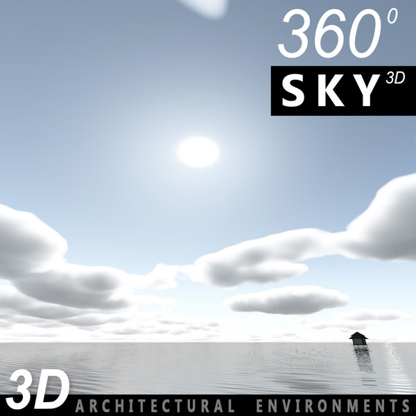 3d model of sky clouds