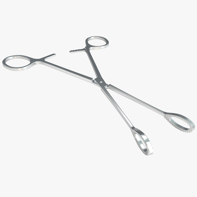 sponge forceps 3d model