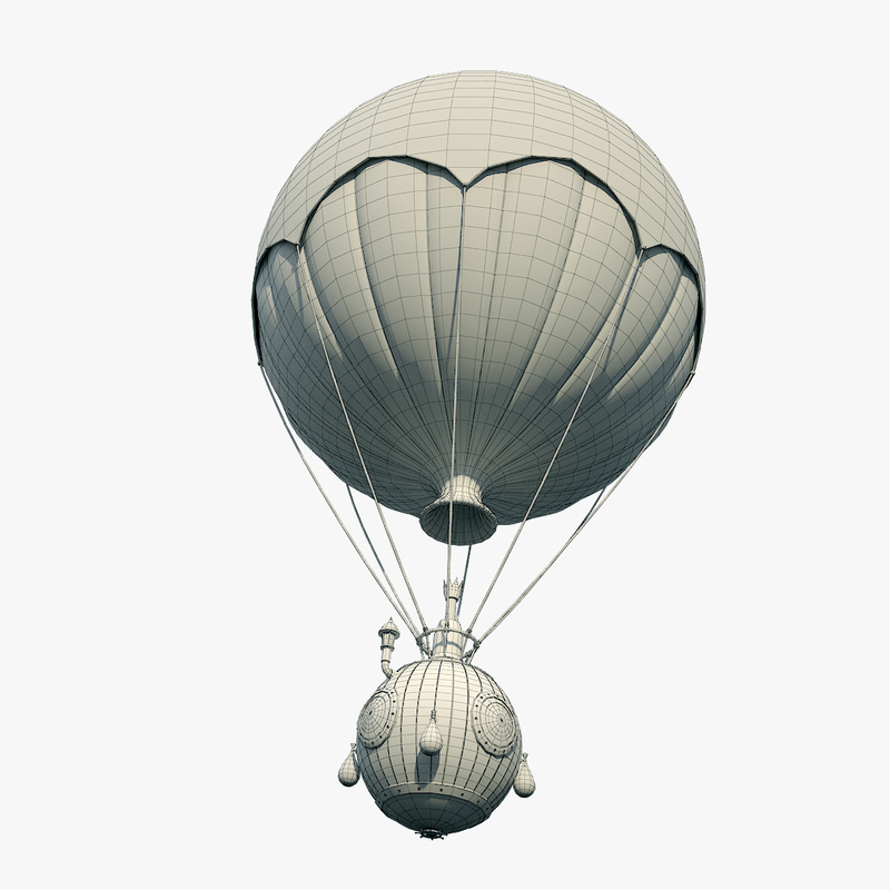 3ds balloon steampunk