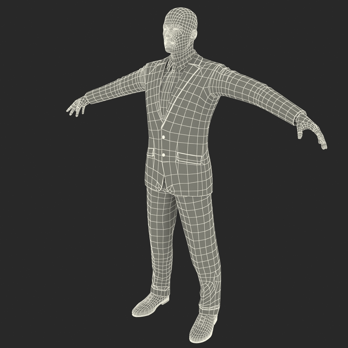 3d businessman 5 version 2 model