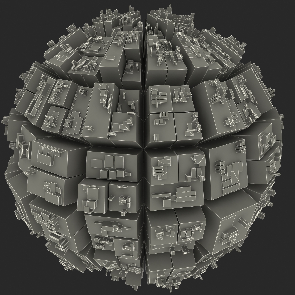 greeble sphere 3d max