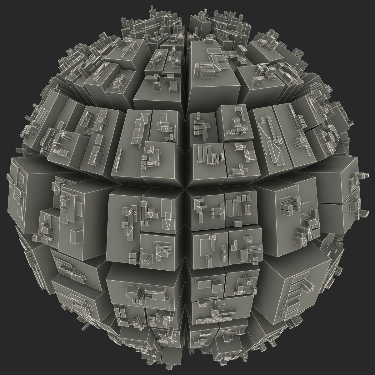 greeble sphere 3d max