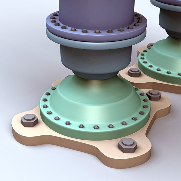 3d industrial metal model