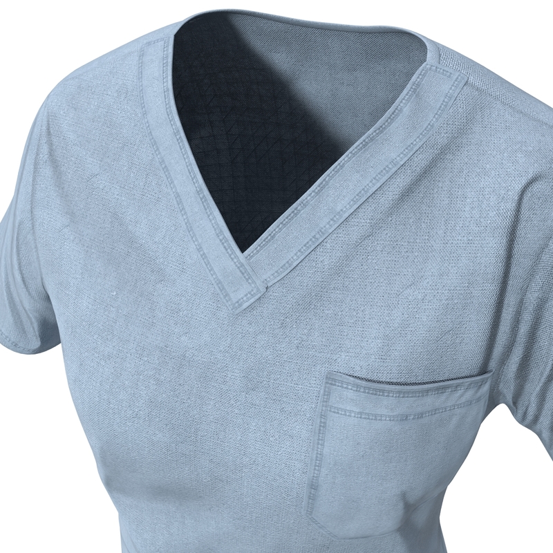 3d nurse uniform model