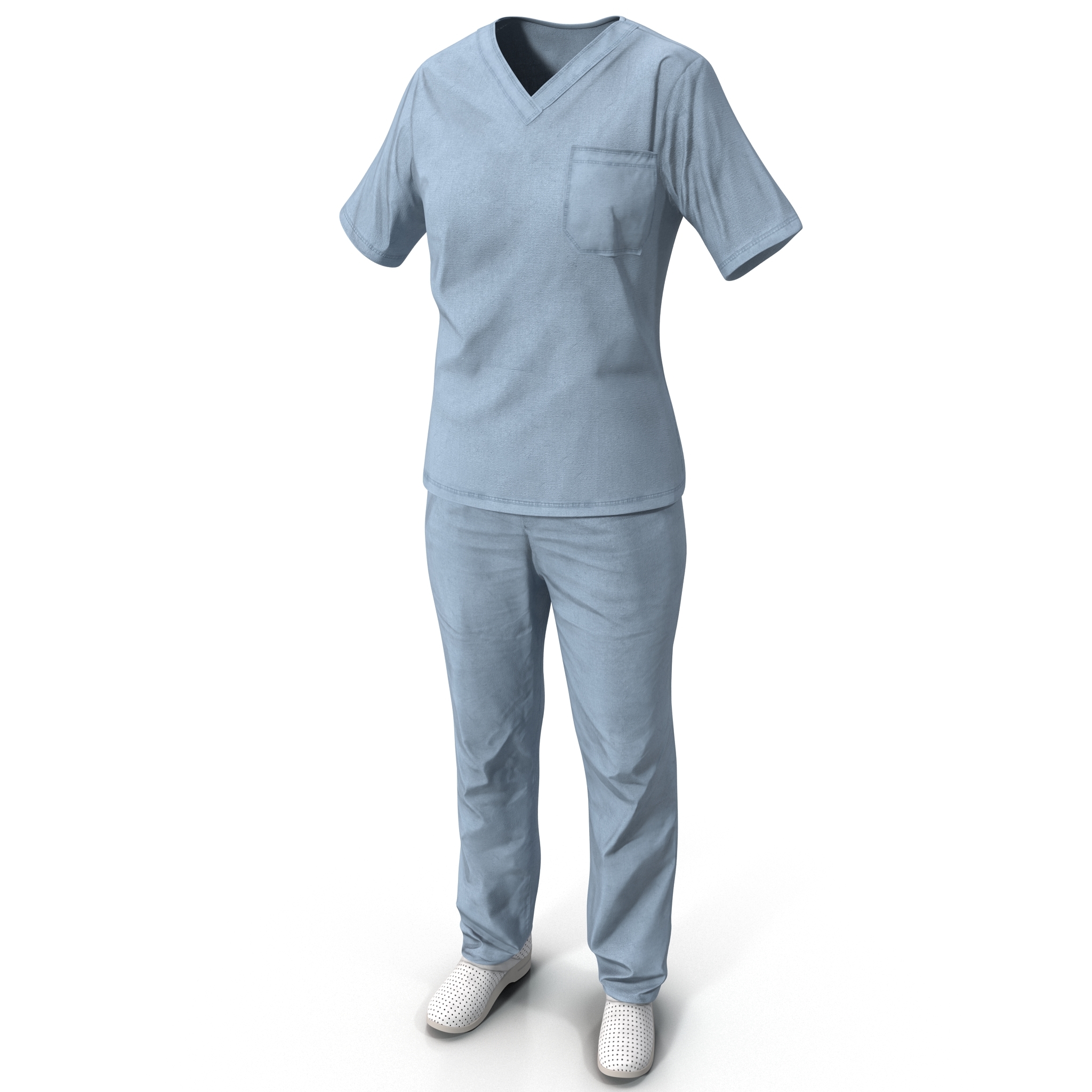 3d nurse uniform model