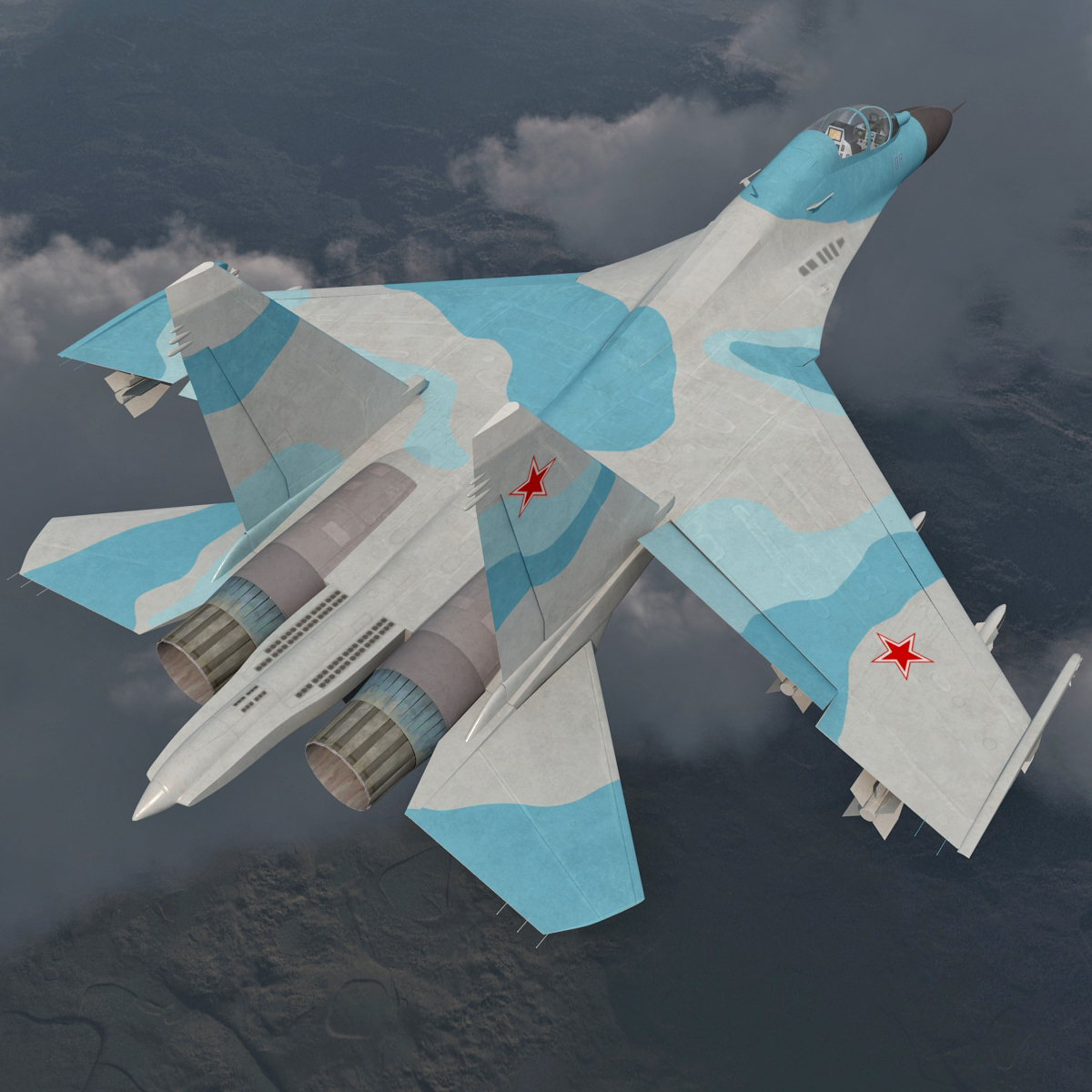3d russian fighter aircraft sukhoi