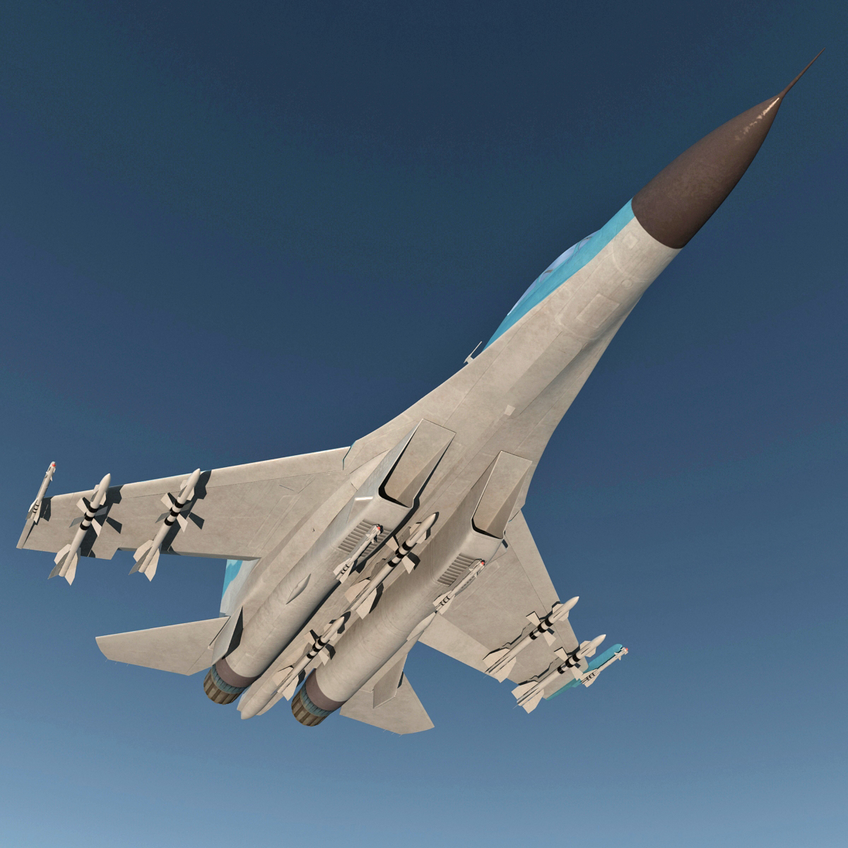 3d russian fighter aircraft sukhoi