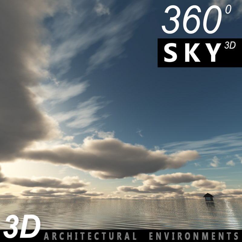 3d sky clouds model