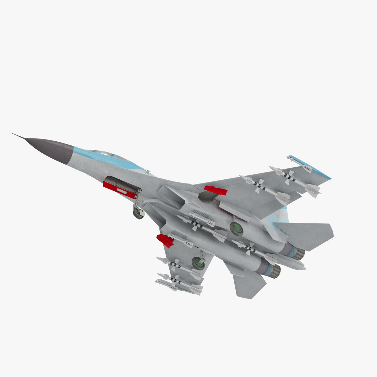 3d russian fighter aircraft sukhoi