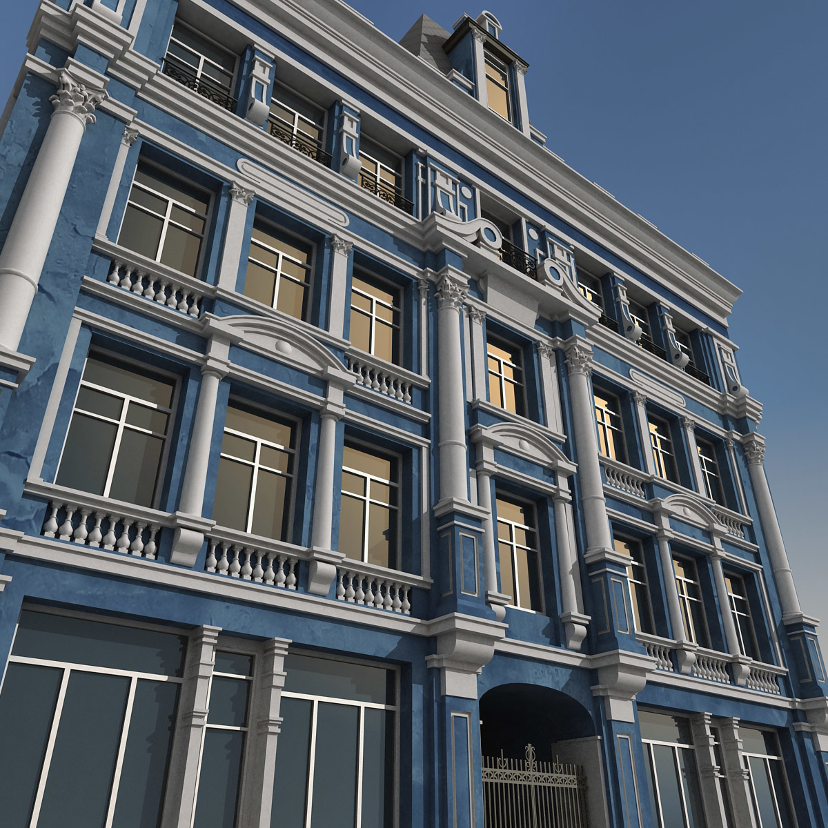 european building europe 3d model