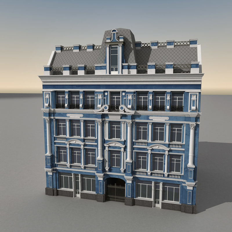 european building europe 3d model