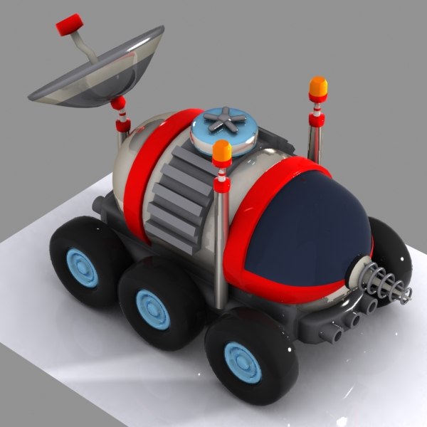 max cartoon space car