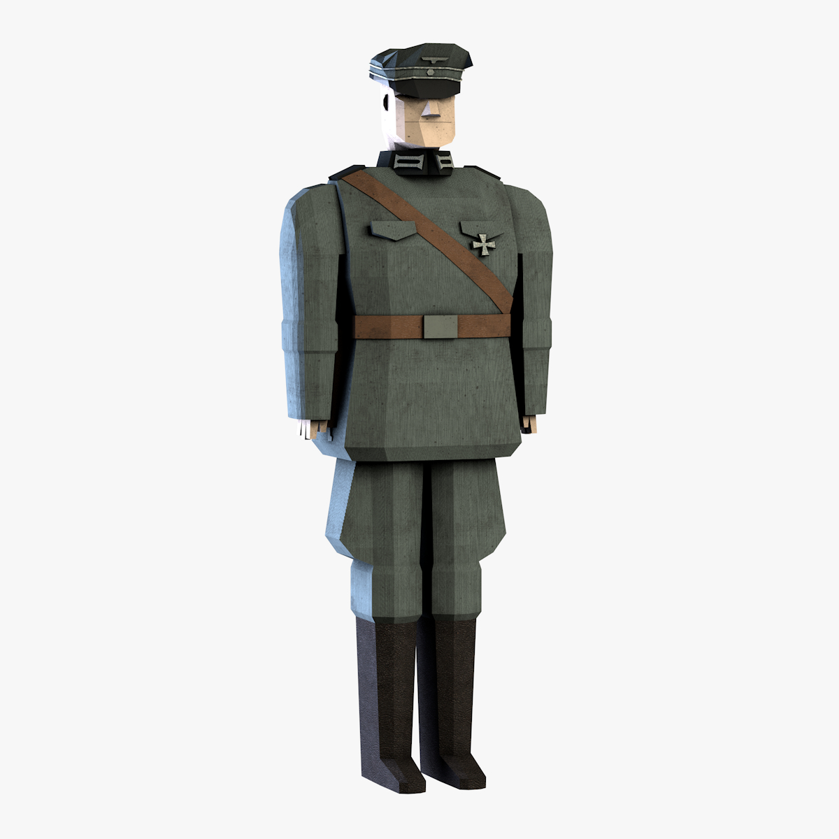 wwii characters equipment pack c4d