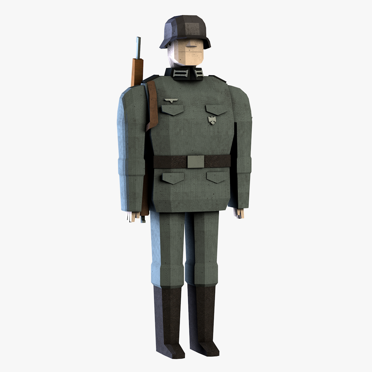 wwii characters equipment pack c4d