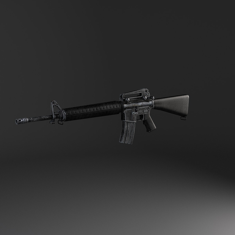 3d rifle m16 a4