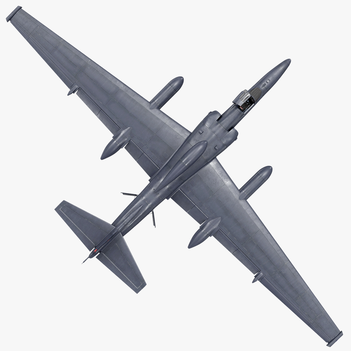 3d reconnaissance aircraft lockheed u-2 model