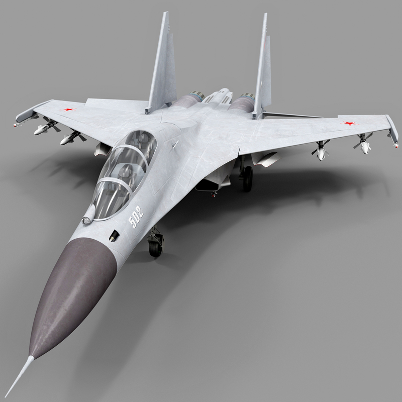 3d russian fighter aircraft sukhoi
