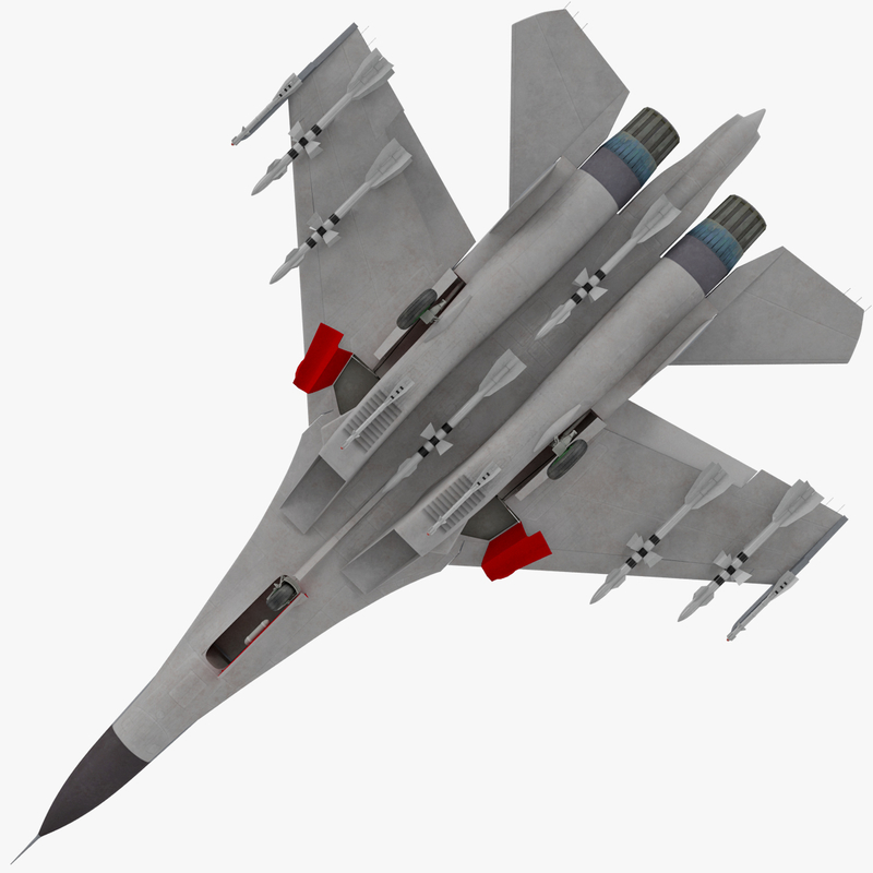 3d russian fighter aircraft sukhoi