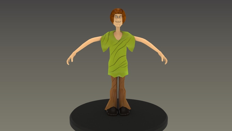 3d shaggy scooby doo
