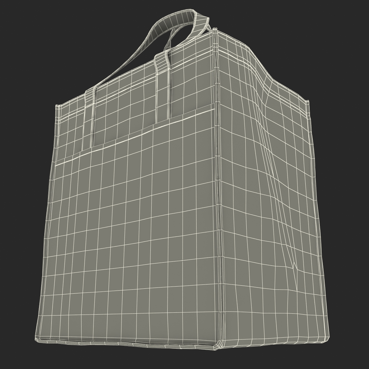 tote bag 3d model
