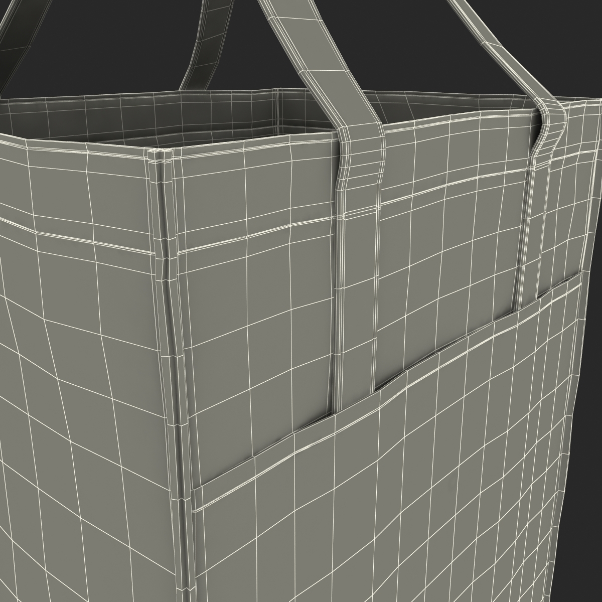 tote bag 3d model